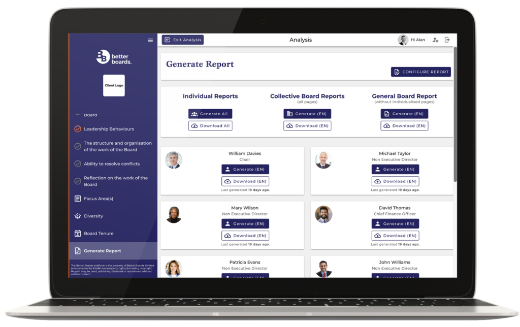 The Better Boards Platform | Board Evaluation Software