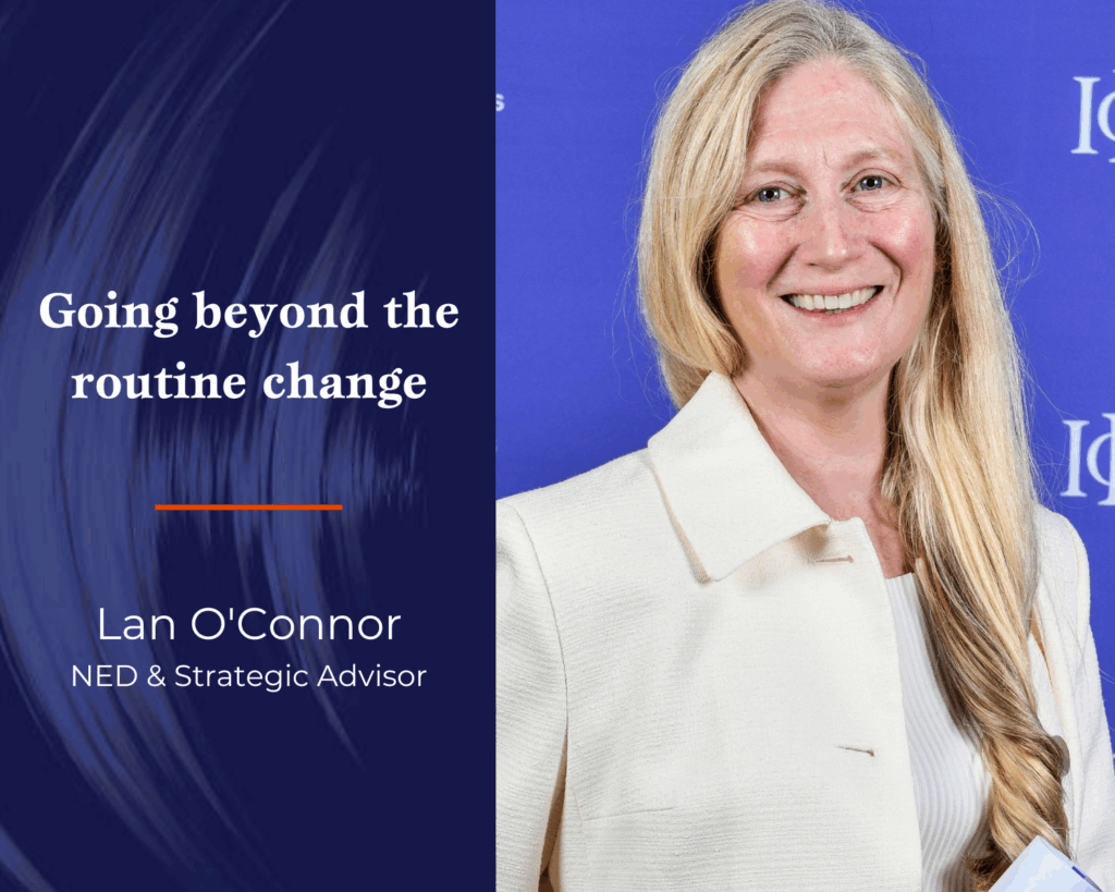 Going beyond the routine change